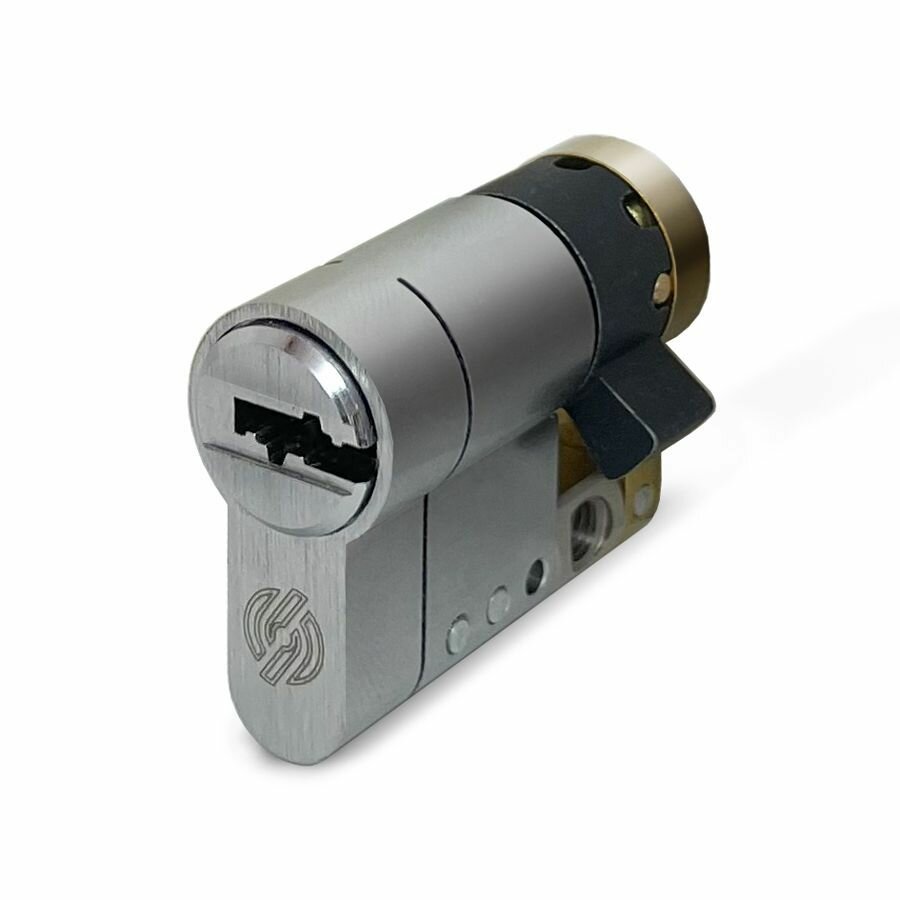 Цилиндровый механизм SECUREMME EVOК75 TOP MODULARE Полуцилиндр 41 мм. (31+10) никель (личинка замка, сердцевина, секретка, врезной, цилиндр)