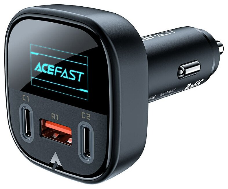 Автомобильная зарядка ACEFAST Fast Charge Car Charger B5 101W (2xUSB-C+USB-A) Black