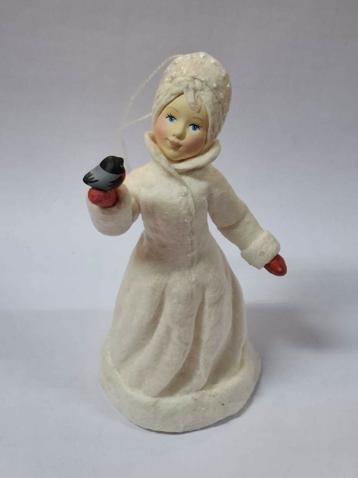 Игрушка на елку Снегурочка(вата) 14см