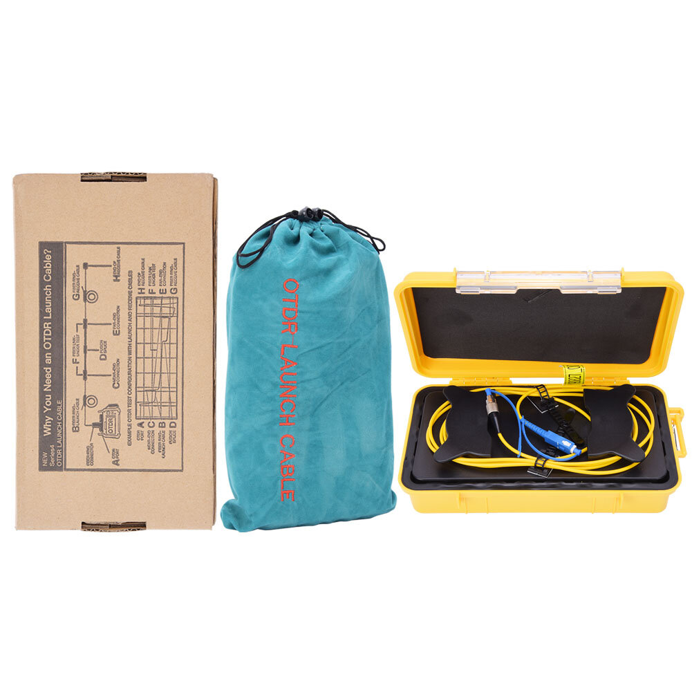 Кабель для запуска оптоволоконного рефлектометра OTDR, коробка, SC UPC Fc UPC, устройство для устранения мертвой зоны OTDR, одномодовый, 500 м.