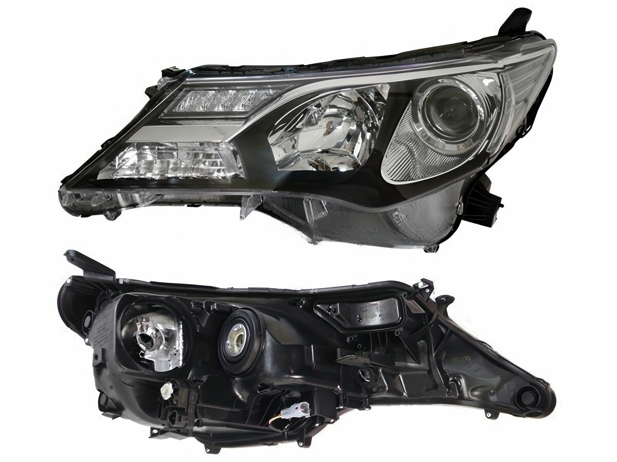 Фара левая, с электрокорректором, под ксенон для Тойота Рав 4 арт ST21211W1L SAT