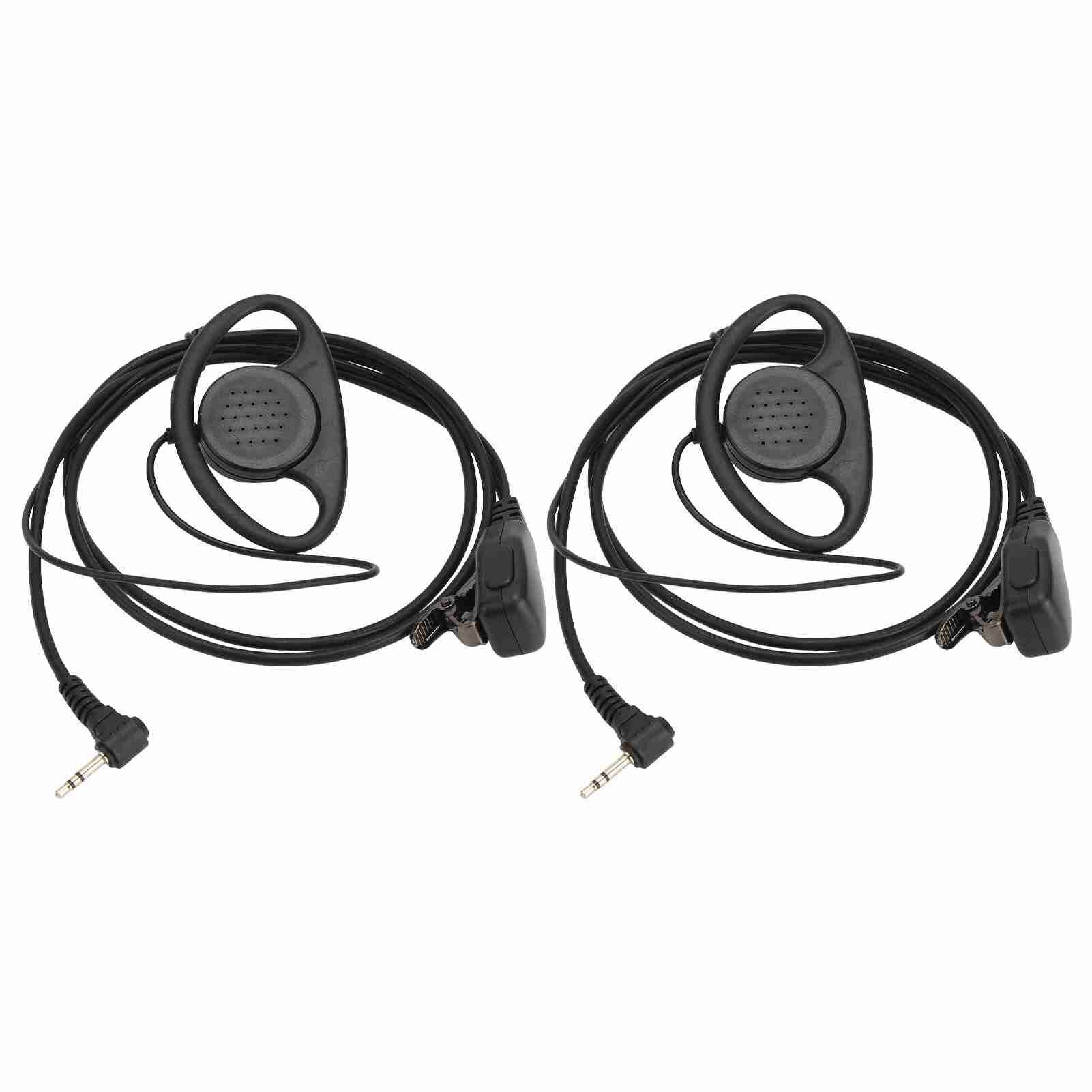 Гарнитура для рации с гальваническим покрытием, 1 контакт 2,5 мм, двухсторонняя радиосвязь, комплект из 2 шт.