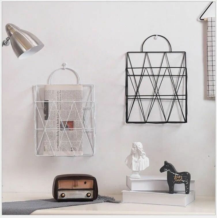 Газетница настенная для хранения газет и журналов стильная и удобная корзина для порядка в доме