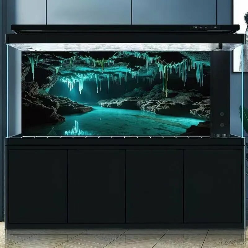 Фон для аквариума Декорации обои, водный травяной дракон 150x60см