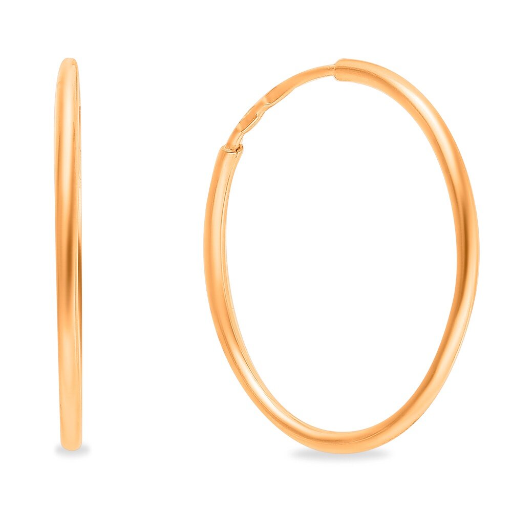 Серьги конго, серебро, 925 проба, золочение