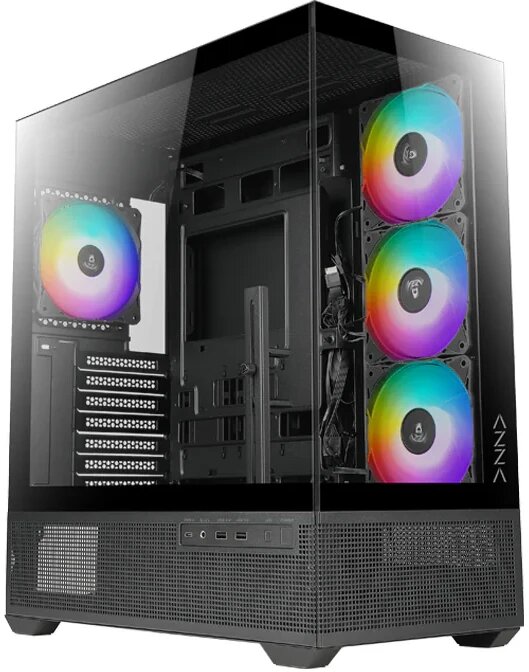 Корпус AZZA Tiara Black (CSAZ-501B TIARA)