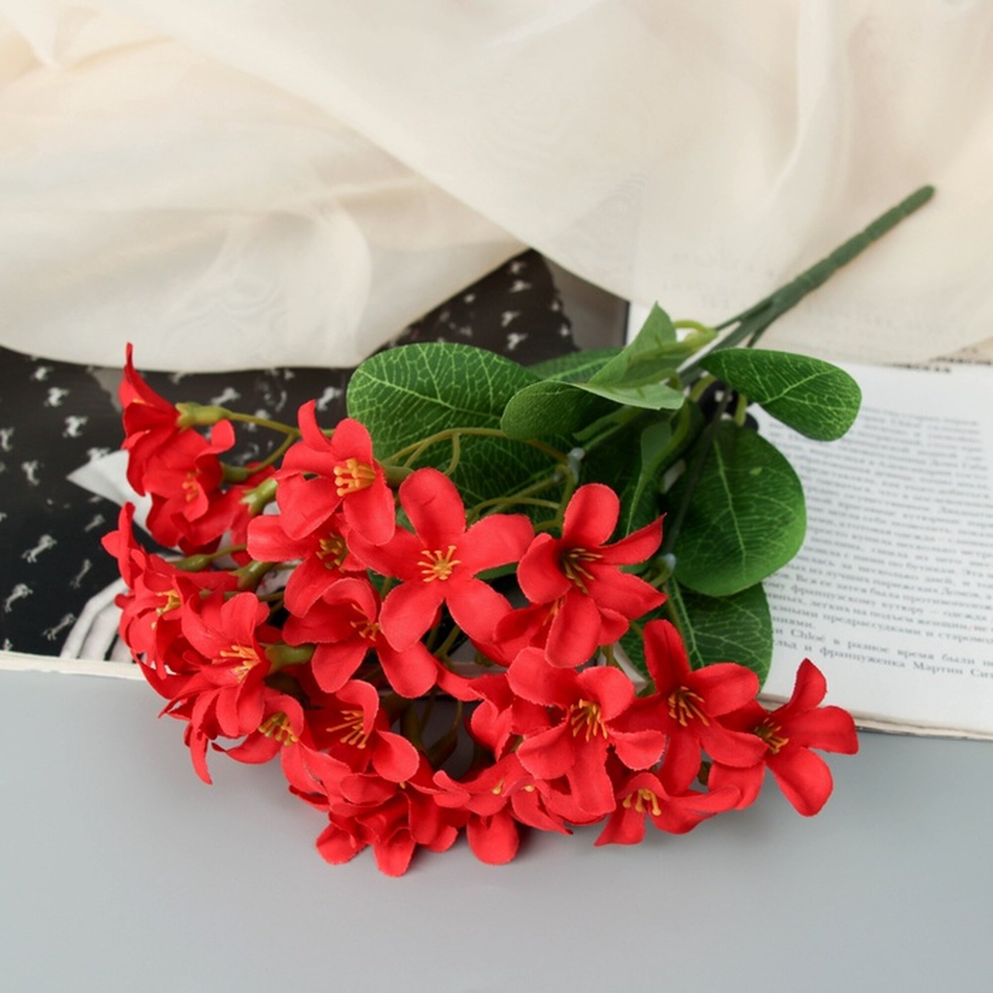 Букет Сима-ленд «Кампсис элит», искусственный, 27см, микс цветов