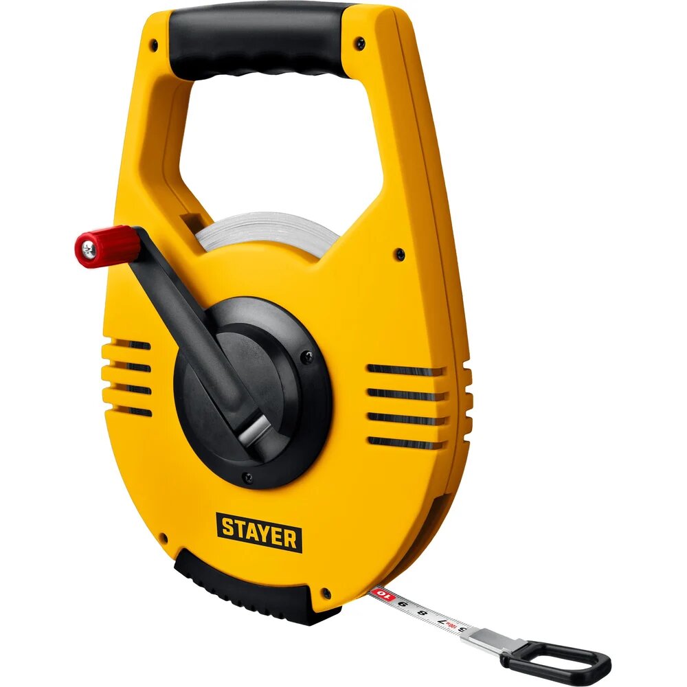 Геодезическая стальная мерная лента STAYER Racer 100 м 34186-100