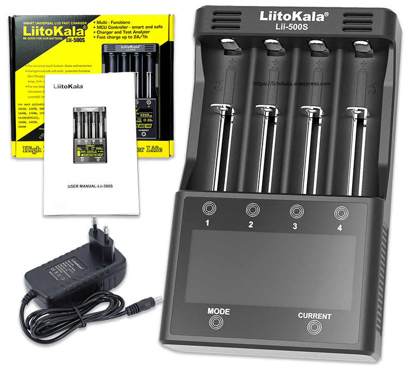 Зарядное устройство LiitoKala Lii-500s，Зарядное устройство для литиевой батареи