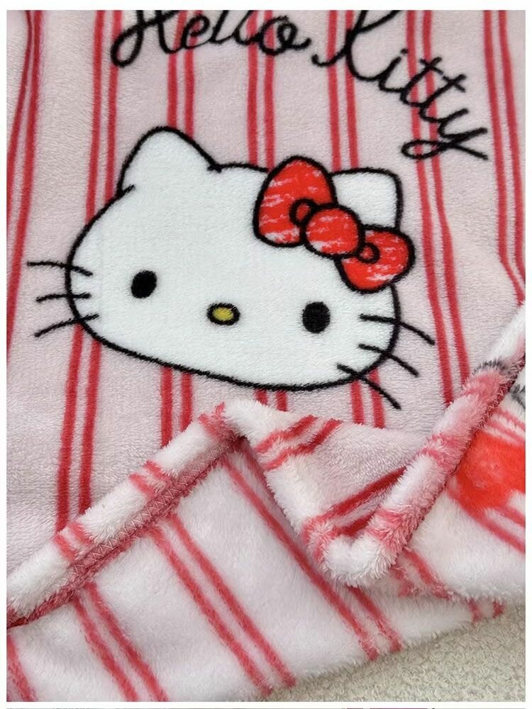 Шаль-одеяло "hello ketty" 100x150cm/150x200cm/200x230cm-