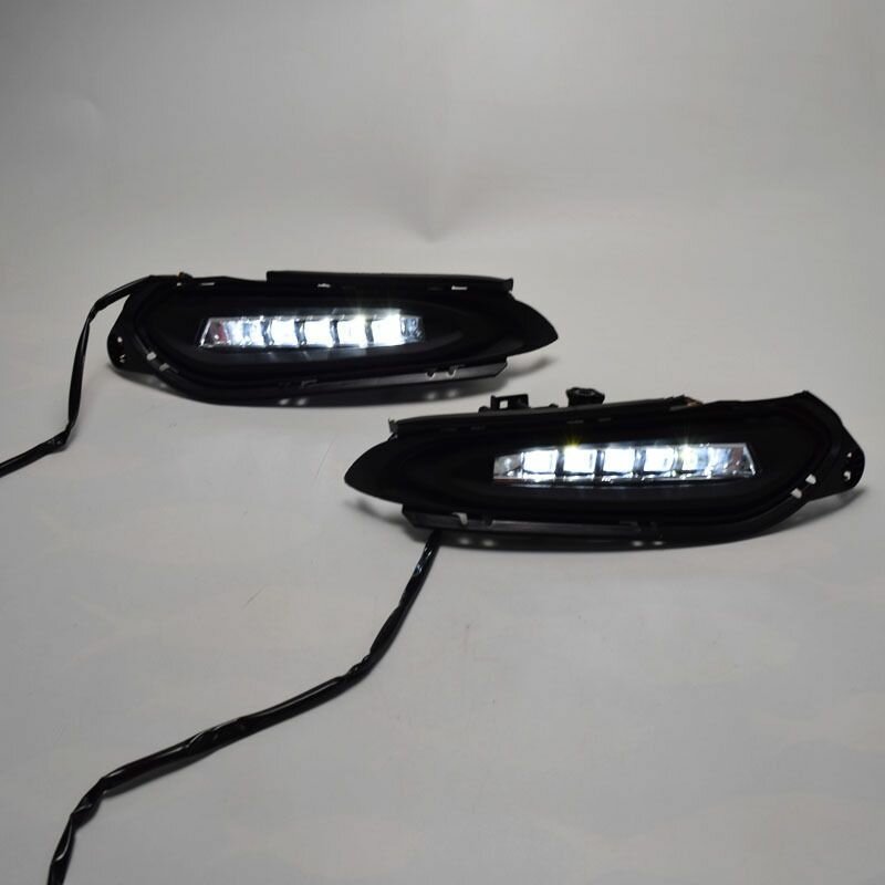 2014-2015 Honda Vezel дневные ходовые огни, прямой стиль, модификация потокового поворотника