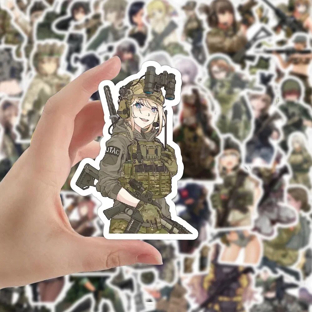 Камуфляжные наклейки для женщин-солдат 50/100 шт. A-50PCS