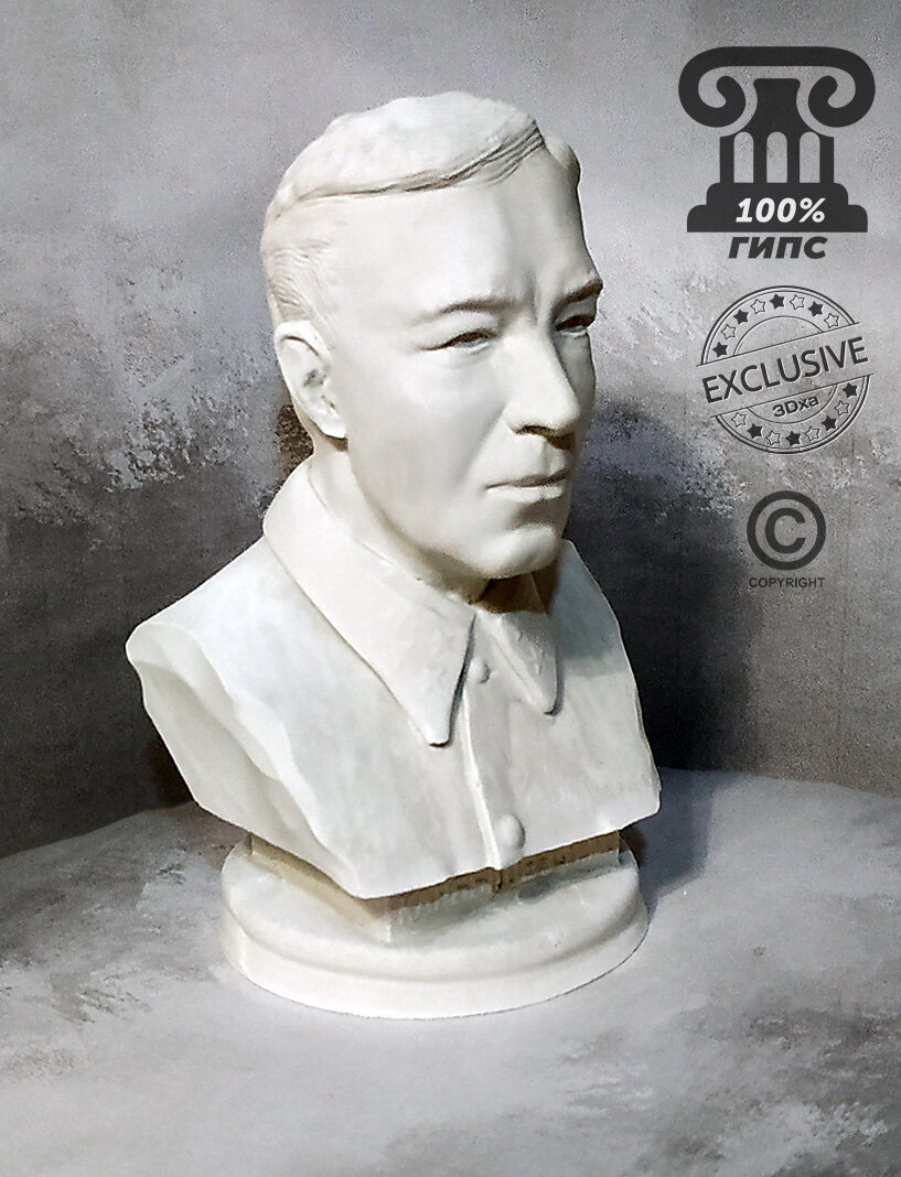 Бюст Карбышев Дмитрий Михайлович (гипс)