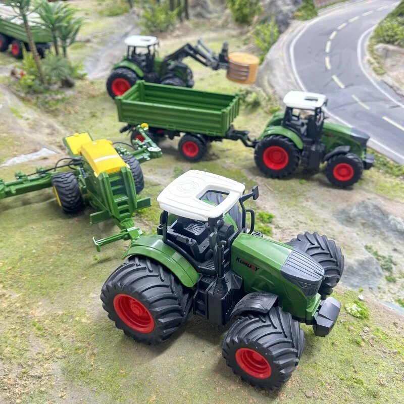 Игрушечный трактор из пластика Синий, Flattening Machine — фото 1