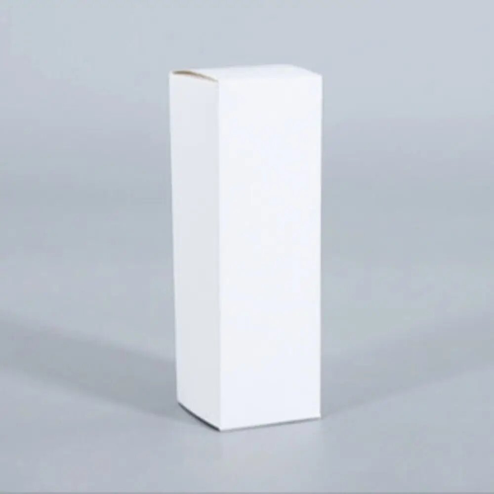 Картонные коробки для косметики 10 шт. Белый, White, 4.8x4.8x14.5cm