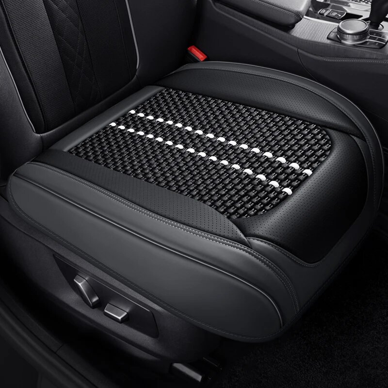 Универсальный стильный чехол на автомобильное сиденье из ледяного шелка, 3D подушка для KIA Sportage Ceed Rio Niro Stinger Optima Soul Forte Sorento, аксессуары Black White 1 Seat
