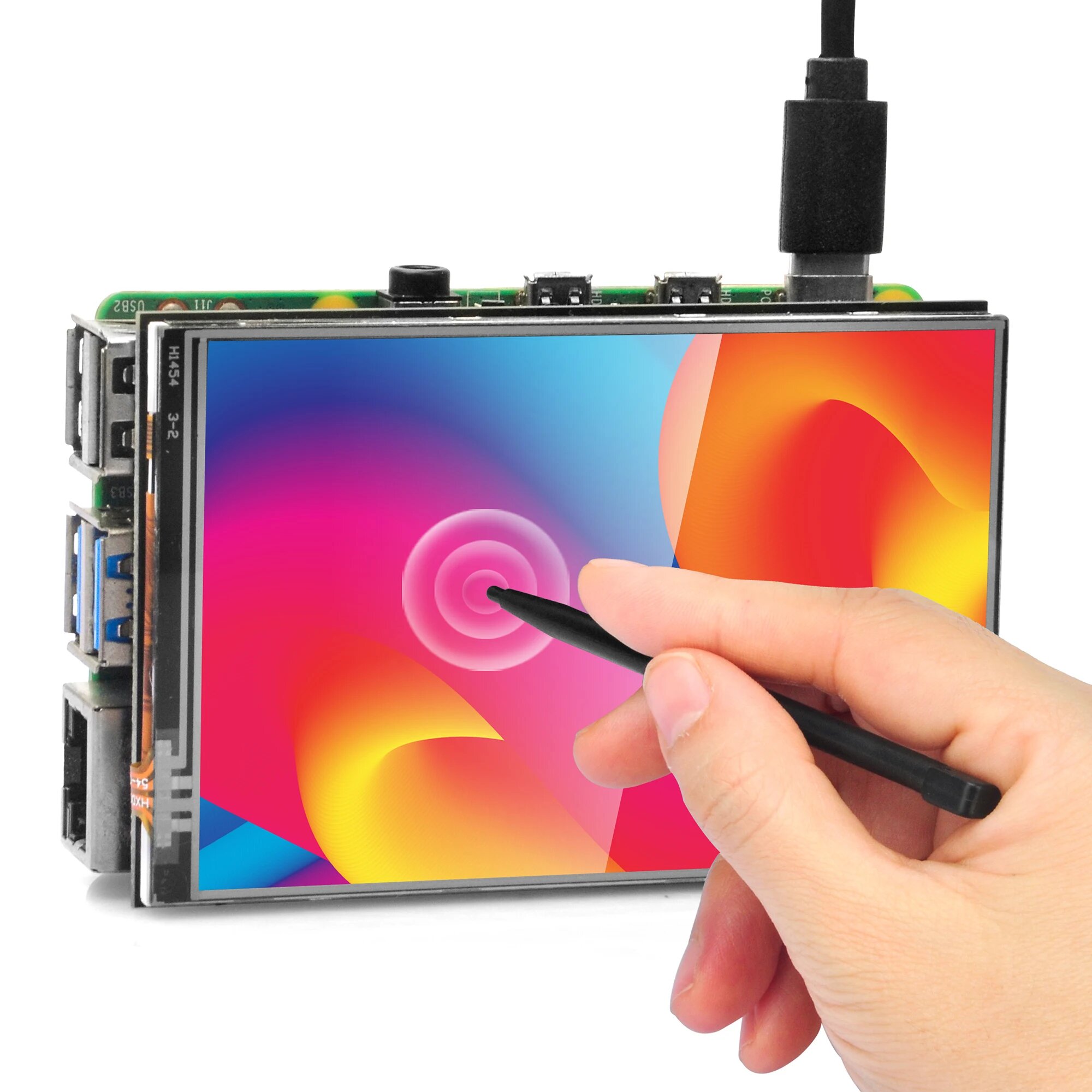 OSOYOO 3,5-дюймовый TFT ЖК-монитор с сенсорным экраном для Raspberry Pi 5/4B/3B +/3B/2B/Zero/Zero W 480x320 Pixel SPI-интерфейсный дисплей