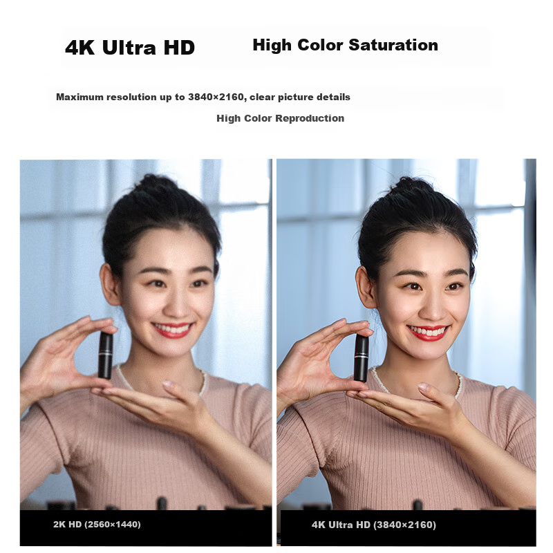 Aoni 4K HD Network Live Streaming Camera AI Intelligent Wide Angle Pan-Tilt Home Video Desktop Computer Camera Built-in Microphone A3000Pro