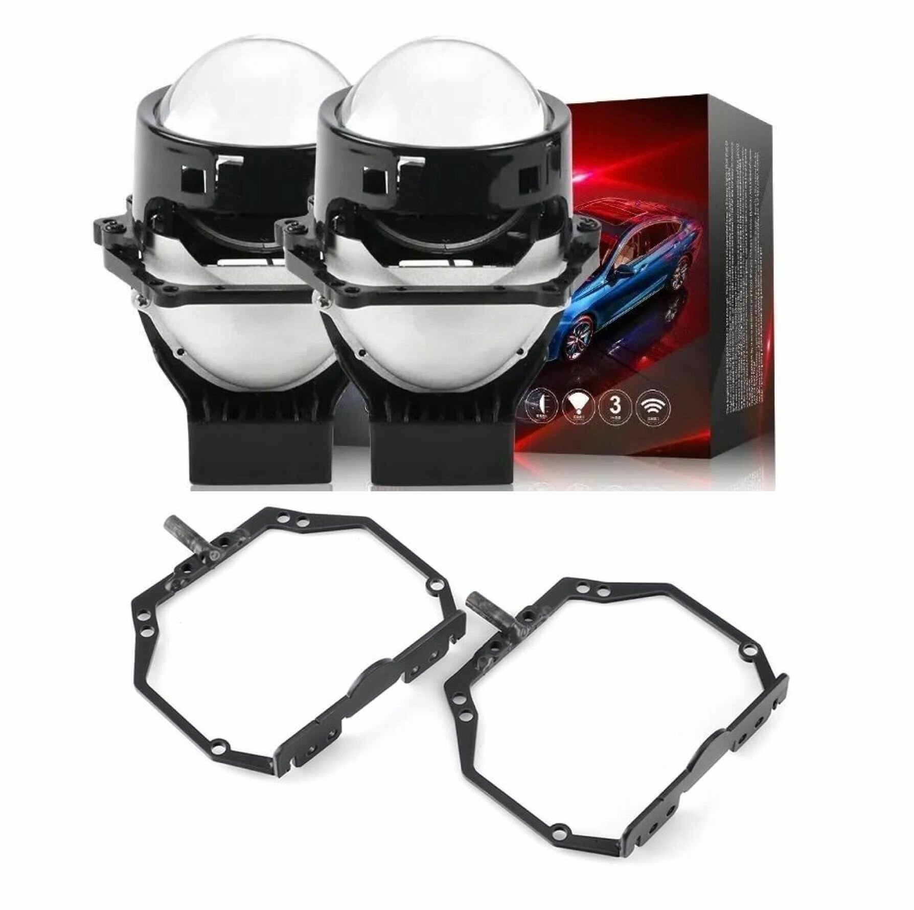 Комплект BI-led Mazda CX-5 2011-2015 c AFS (Biled 3.0 + рамки)