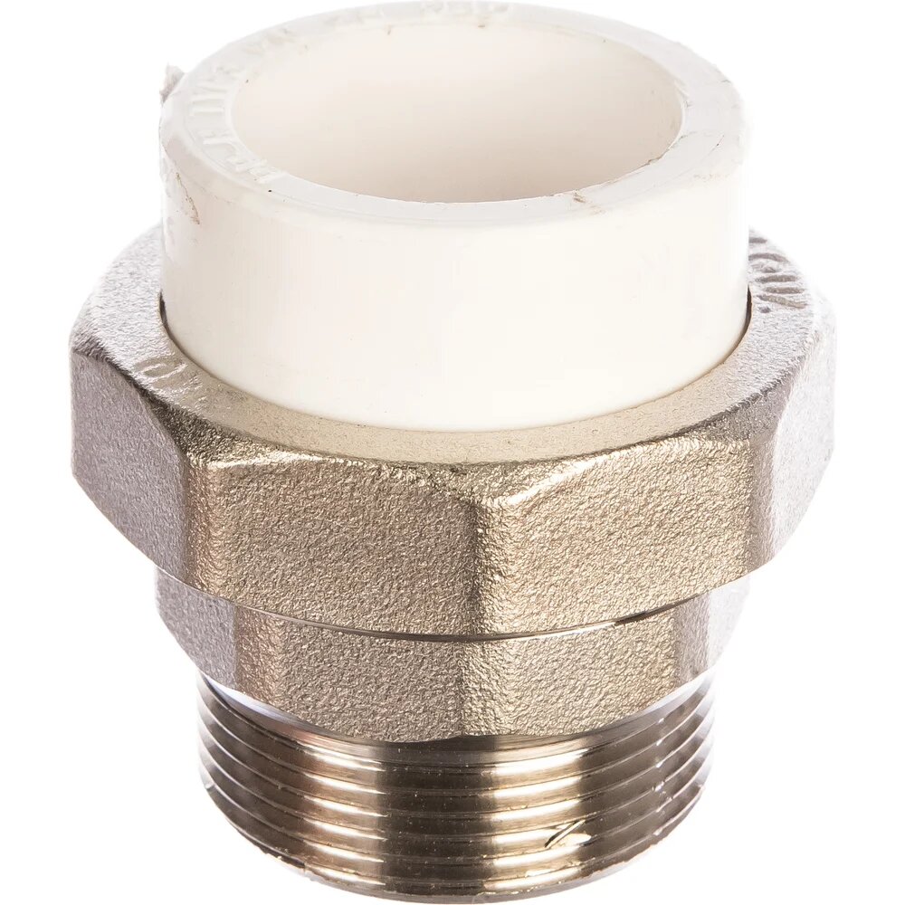 PRO AQUA PP-R Муфта комбинированная разъемная американка НР Белая 40-1.1/2 PA21021b