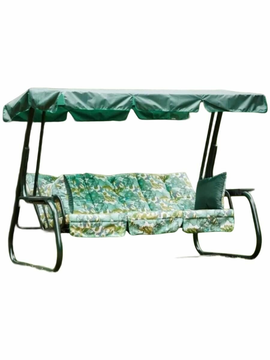 Качели садовые 3-местные, Ричард-2, раскладываются в кровать