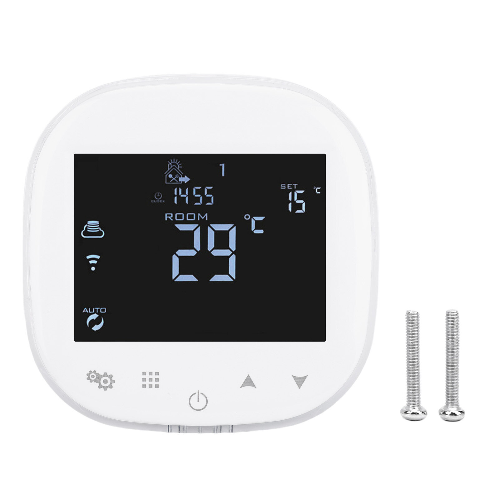 Контроллер температуры нагрева Wi -Fi Управление на стене Термостат для белого котла белый