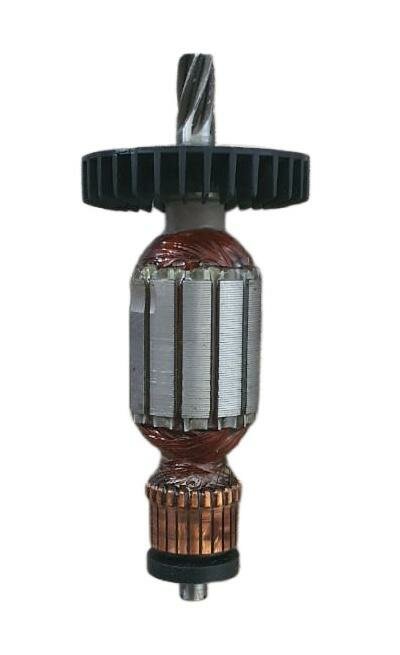 Ротор (Якорь) для перфоратора ИНТЕРСКОЛ П-18/450ЭР (L-127.5 мм, D-31.5 мм, 6 зубов, наклон вправо), 66.04.02.01.00