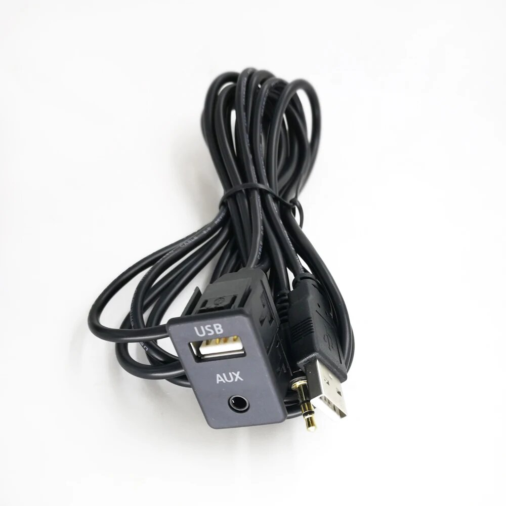 Biurlink 150 см автомобильный удлинитель AUX USB-адаптер автомобильный DIY USB AUX переключатель кабель для Mitsubishi Toyota Volkswagen Nissan, AUX USB 150CM