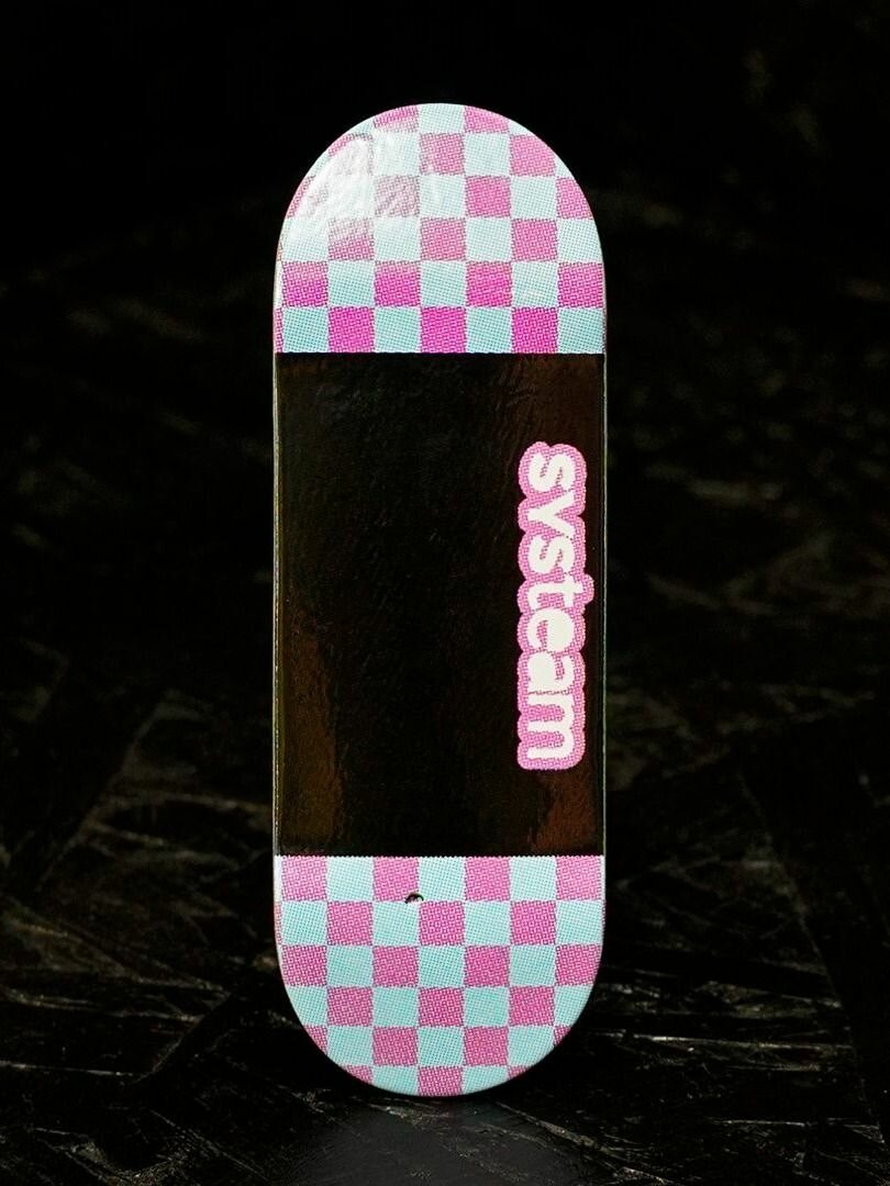 Дека для фингерборда Systeam Squares Black-Blue-Purple RW SFG 31 x 96 мм low concave