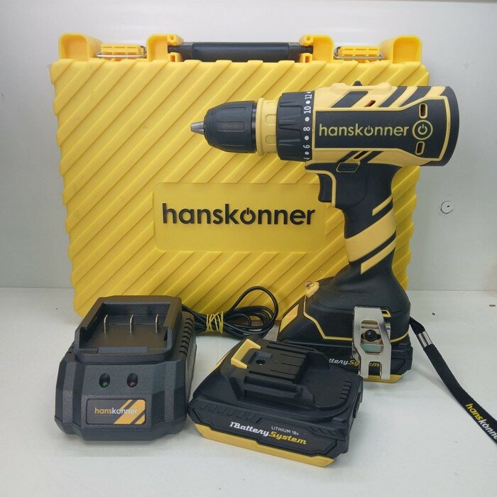 Шуруповерт Hanskonner HCD1865С