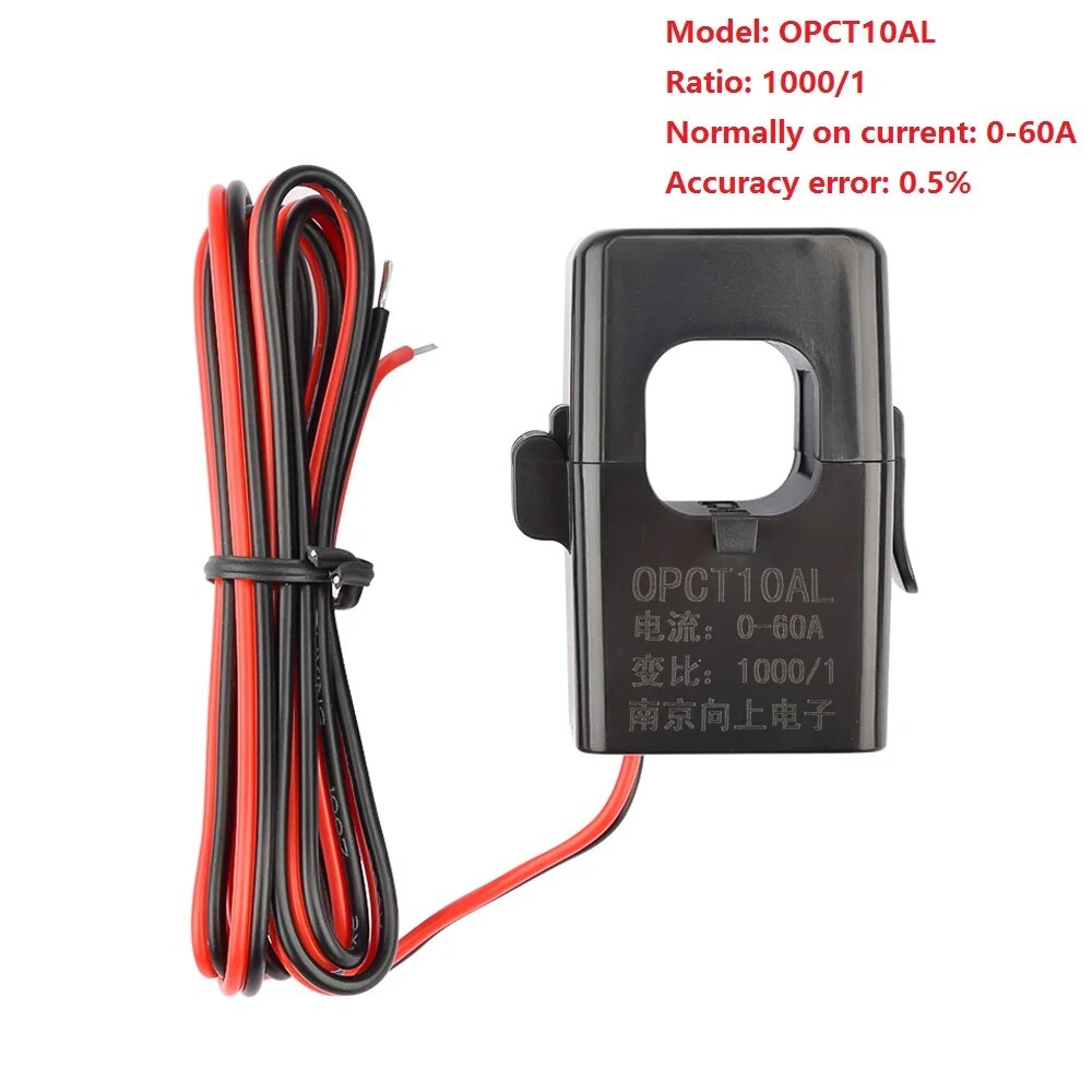 Зажим трансформатора тока Gaqqee OPCT10AL 0-60A Type A