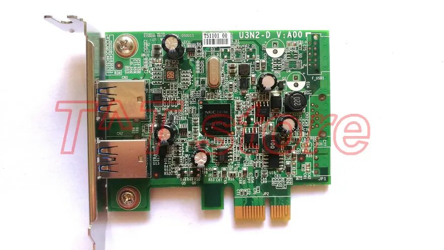 Оригинальный FWGJ8 для Dell ECS U3N2-D 2-портовый USB 3.0 PCIe x1 низкопрофильная карта расширения CN-0FWGJ8 0FWGJ8