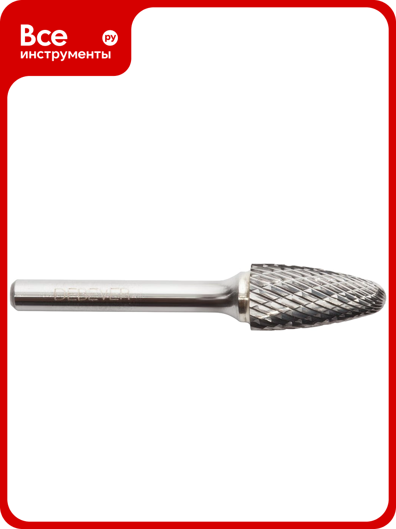 Борфреза твердосплавная, сфероконическая с закруглённым концом, для алюминия Debever Machining Solutions DF 1225/6 NF