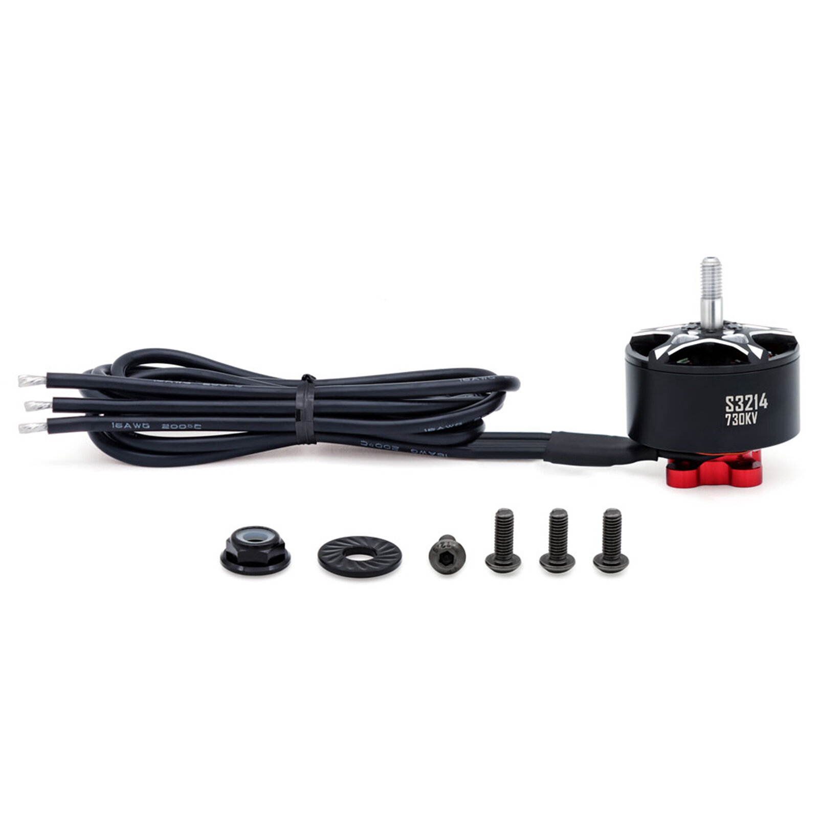 Бесколлекторный двигатель, металлический авиационный двигатель в комплекте для радиоуправляемого FPV-гоночного квадрокоптера S3214 730KV