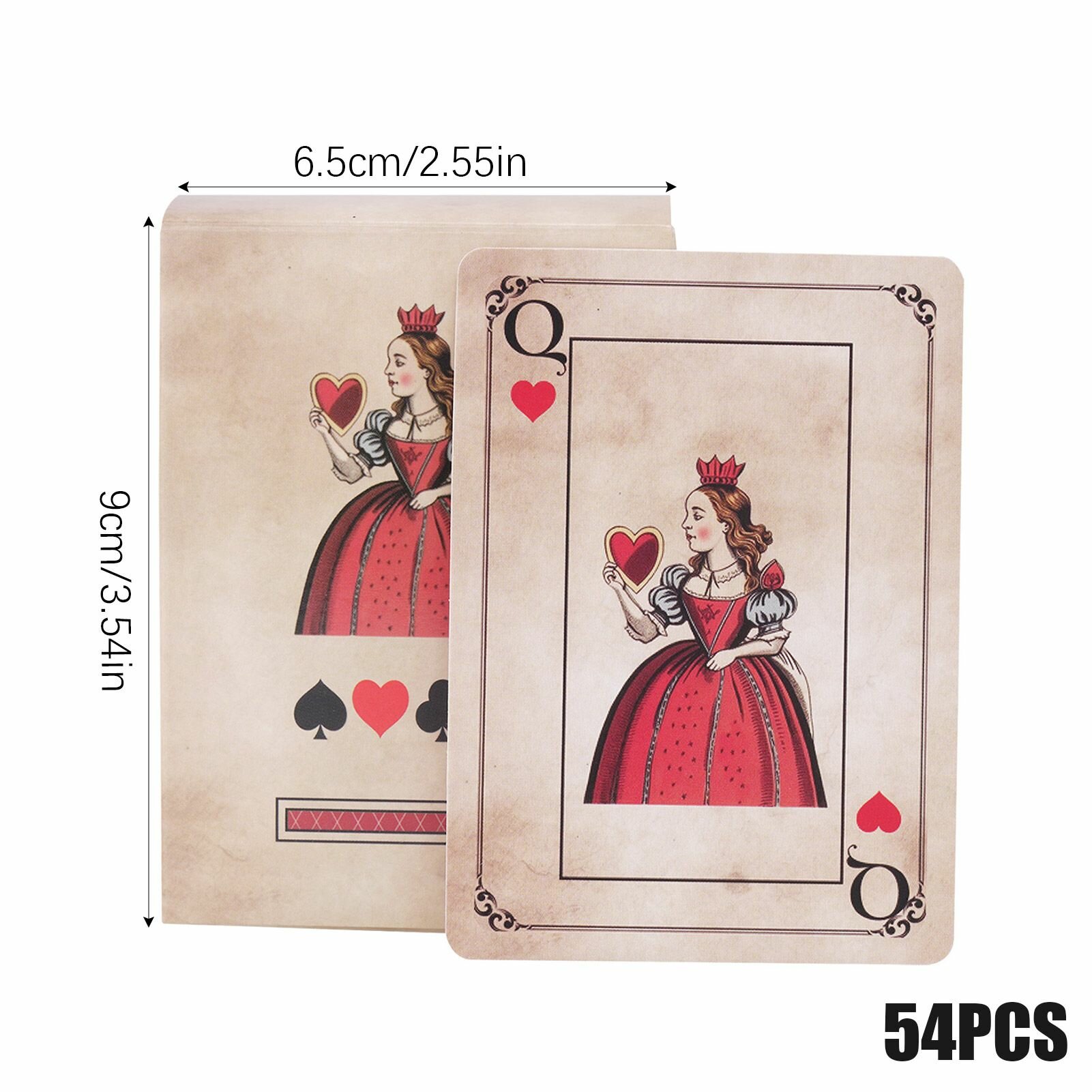 Гадальная карта Алиса в Стране чудес, коллекционные игральные карты 54 шт на мелованной бумаге, набор для игр, вечеринок, декора и оригинального подарка