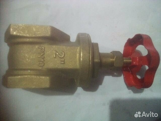 Задвижка клиновая латунная среднего типа 2" ВВ PN10 VIEIR вентильная