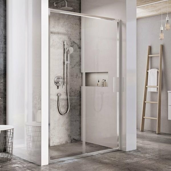 Душевая дверь в нишу Ravak Blix Slim BLSDP2-120 профиль хром