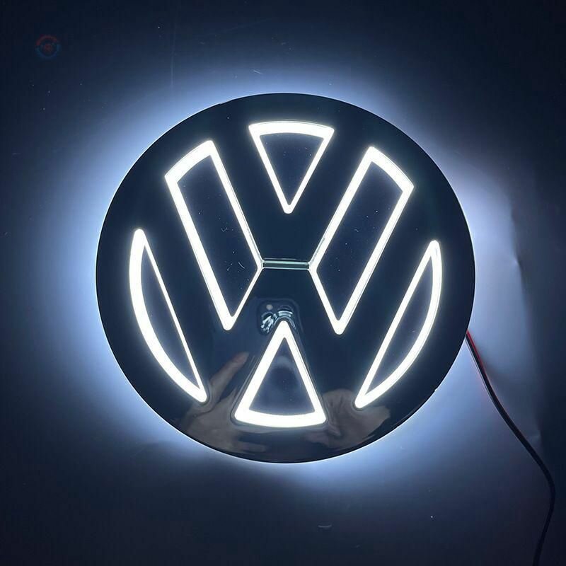 Светящийся логотип Volkswagen с LED подсветкой для Golf, Bora, Tiguan и других моделей, модный аксессуар для тюнинга авто