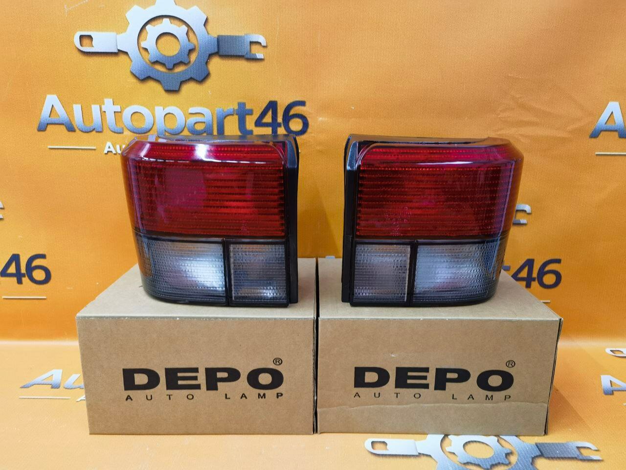 Задние фонари фольксваген Т4 Volkswagen Т4 комплект левый правый DEPO красные с 1997 по 2003 год