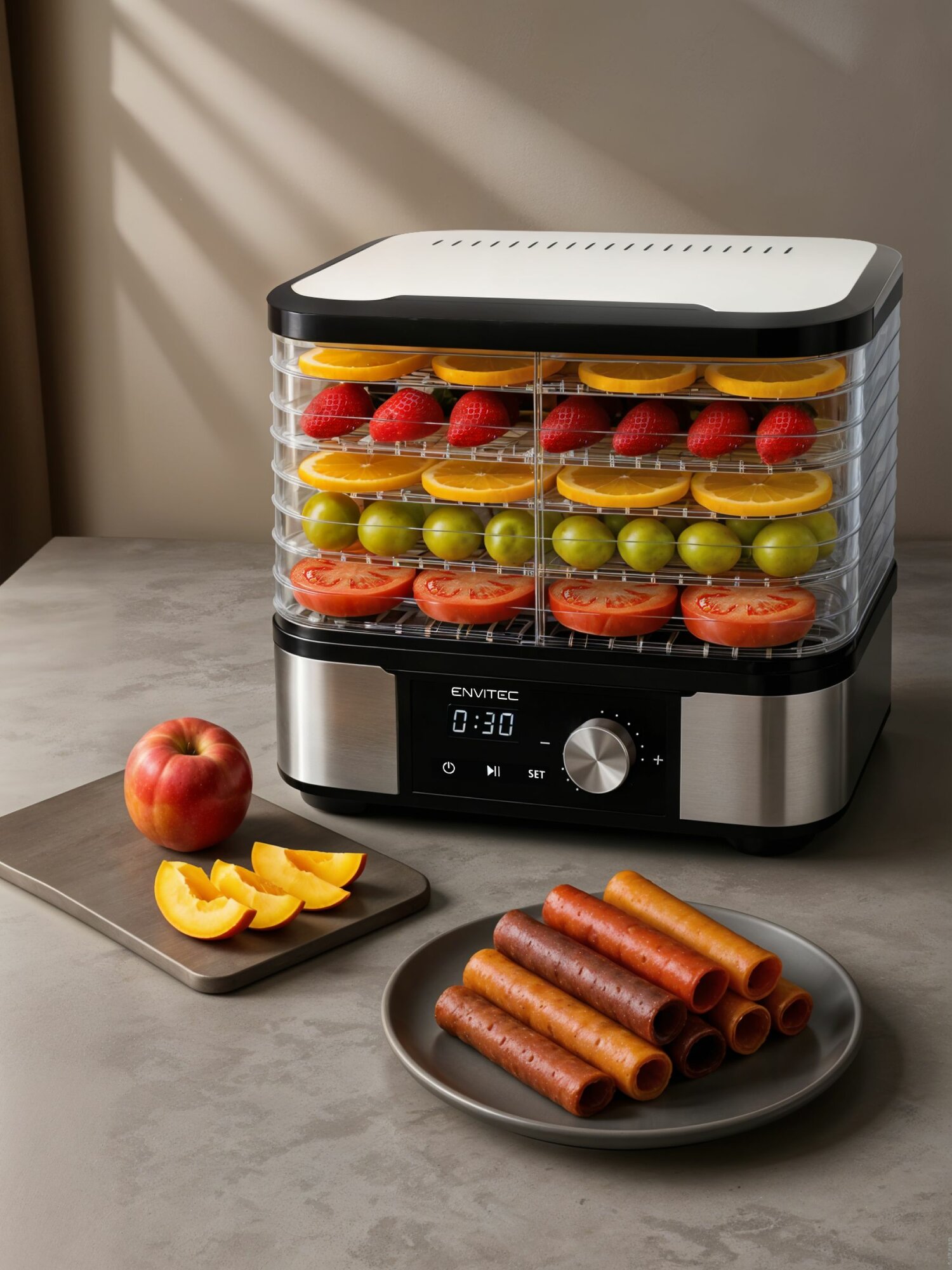 Дегидратор для фруктов и овощей и мяса, сушилка для грибов овощей и фруктов, 5 поддонов