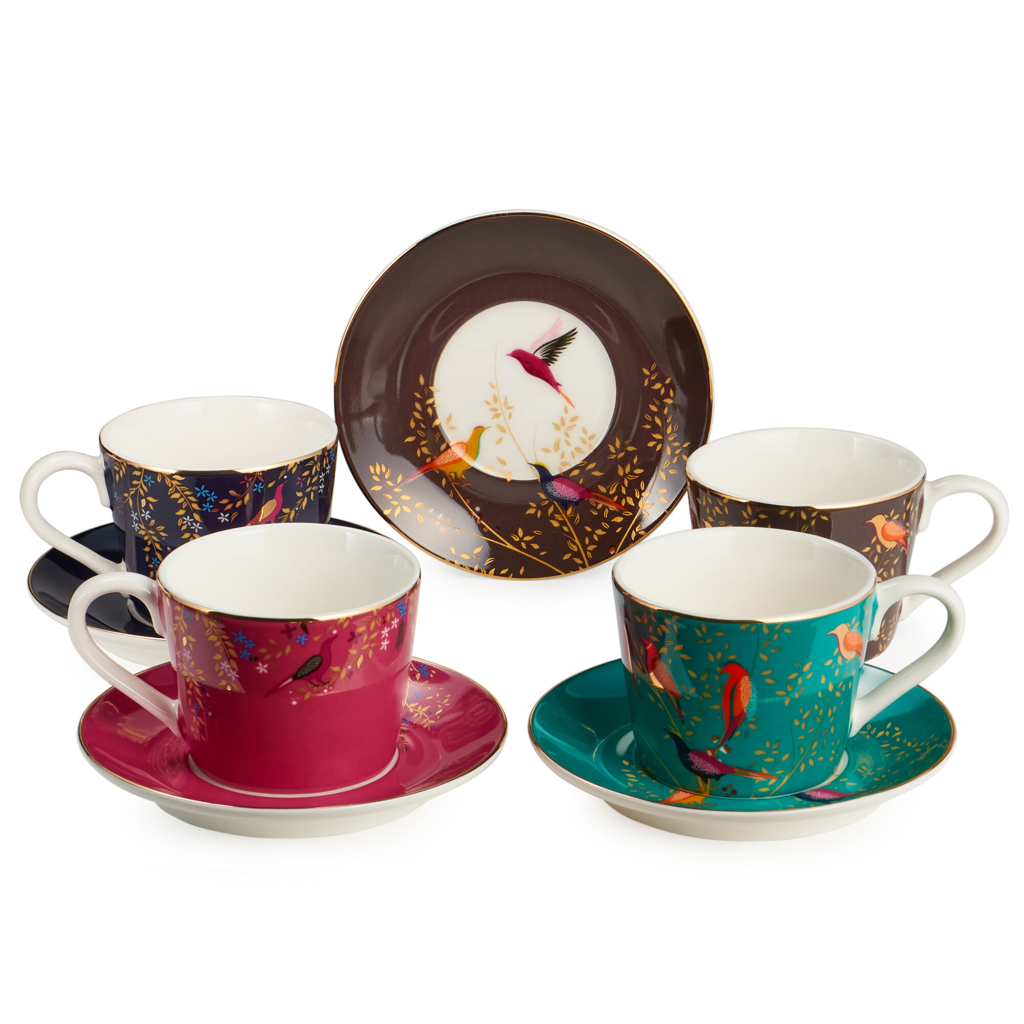 Кофейный набор lefard golden birds на 4 пер. 8 пр. 120 мл KSG-419-154