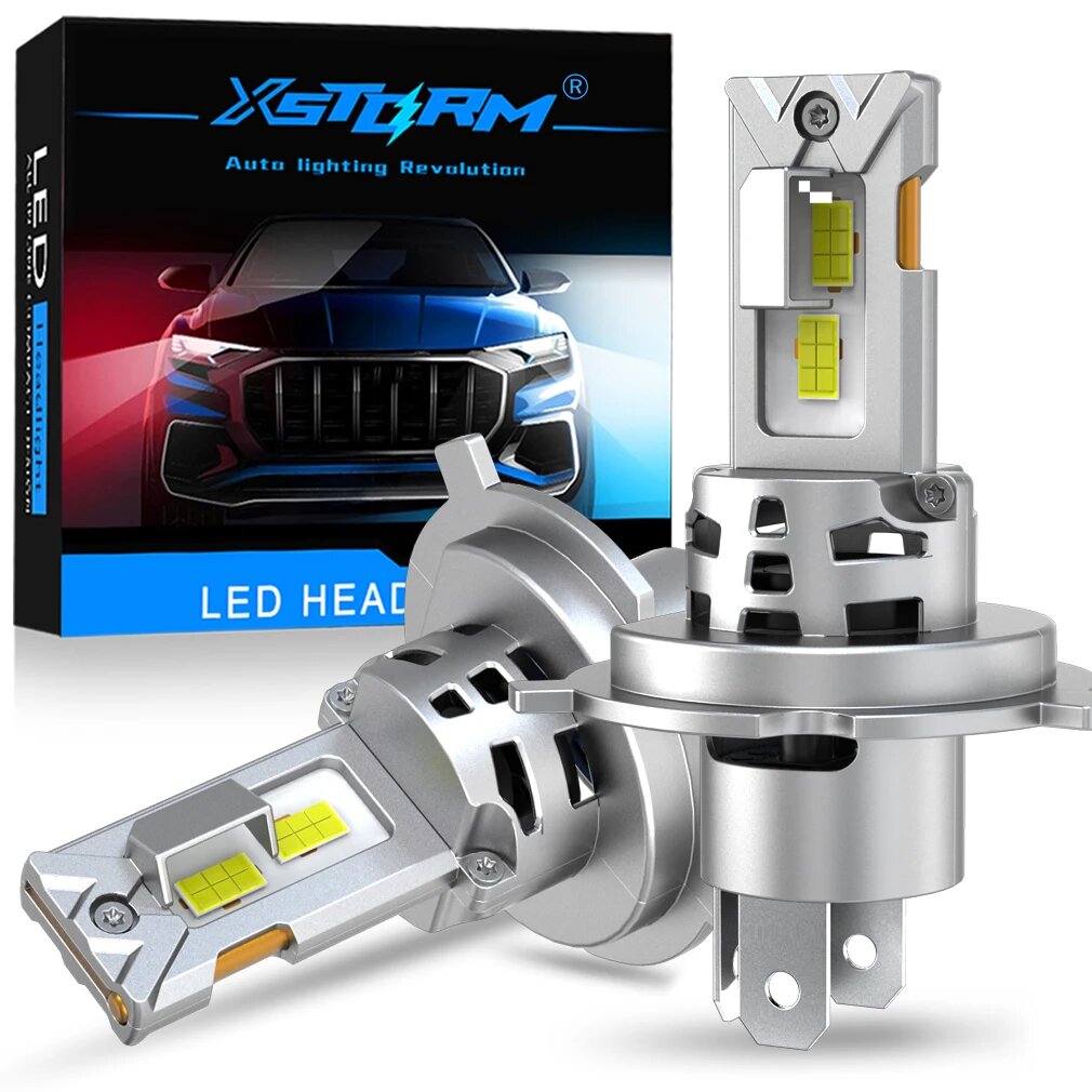 XSTORM H4 Светодиодный светильник Canbus 30000LM 150W Автомобильная светодиодная фара 6500K Мощные лампы дальнего и ближнего света с вентилятором