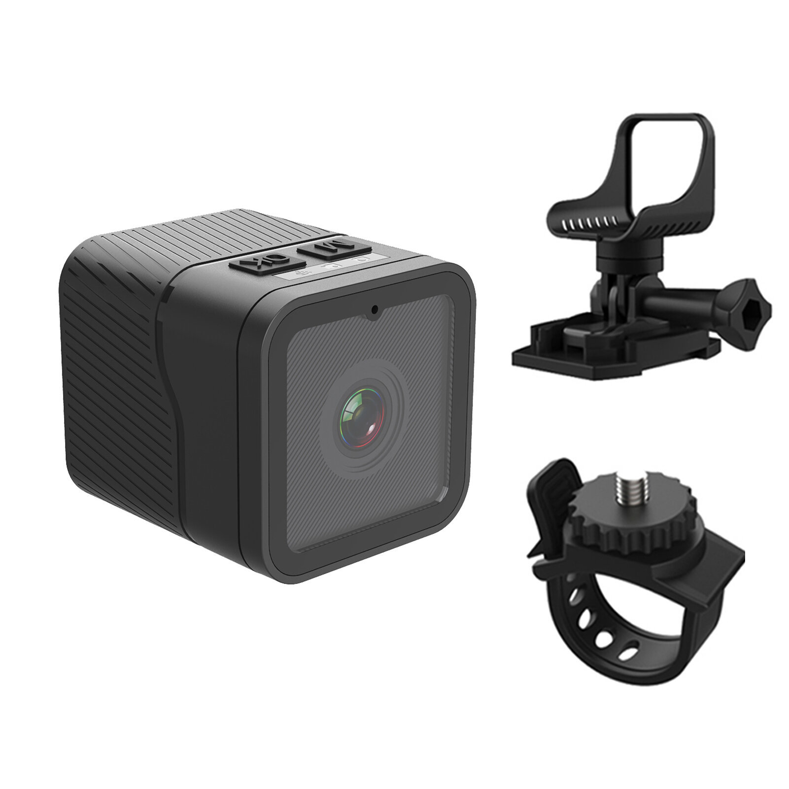 Камера для велосипеда 1080P Многофункциональная Велосипедная Камера Наружная WiFi Спортивная Камера Водонепроницаемая С встроенной батареей с велосипедной стойкой для, черный цвет, угол объектива 150°, разрешение фото 12M, формат фото JPG, формат видео