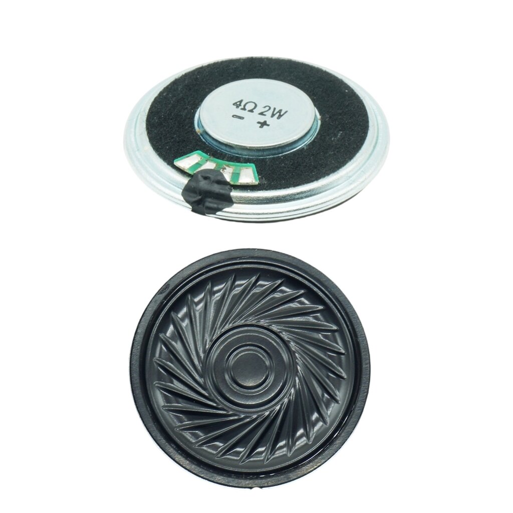 2ШТ 40 мм Неодимовый Магнитный Рупор 4 Ом 2 Вт с Металлическим Корпусом для Акустических систем Слуховых проектов