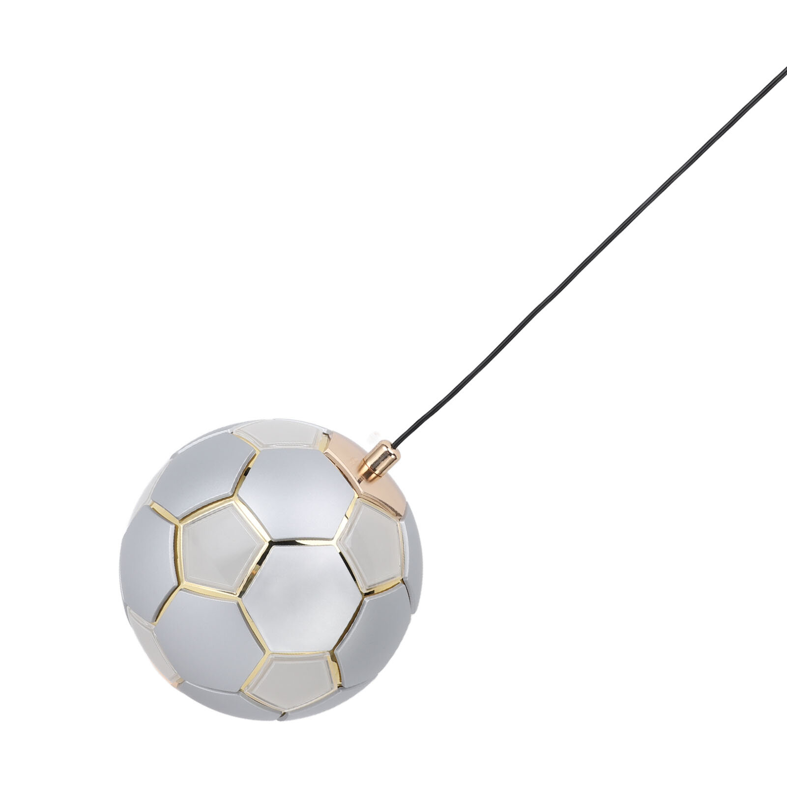 Футбольный потолочный светильник, светодиодный футбольный подвесной светильник для спальни, гостиной и кабинета, теплый свет 100 265 В, серебристый