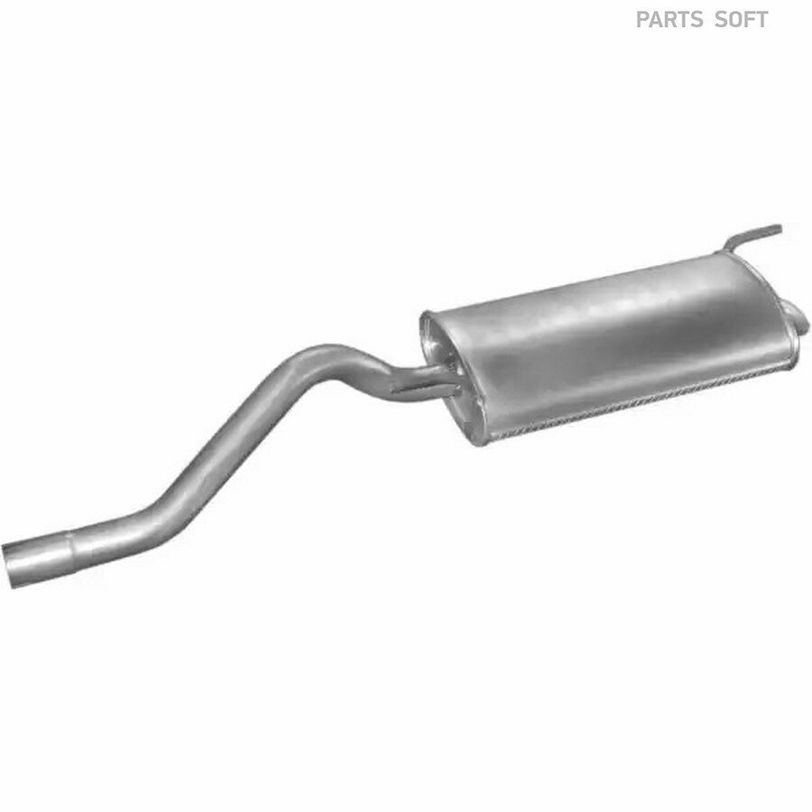 Глушитель задняя часть VW Caddy, Seat Inca 1.4i, 1.6i, 1.9D, SDI 95-03 от официального дистрибьютора, POLMOSTROW, артикул 3049