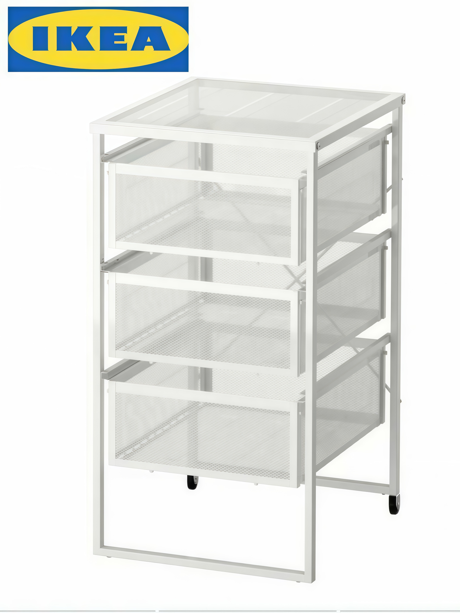 Белый комод Ленат от икеа,3 ящика | Для хранения документов, одежды, мелочей | Узкий, для маленьких пространств |