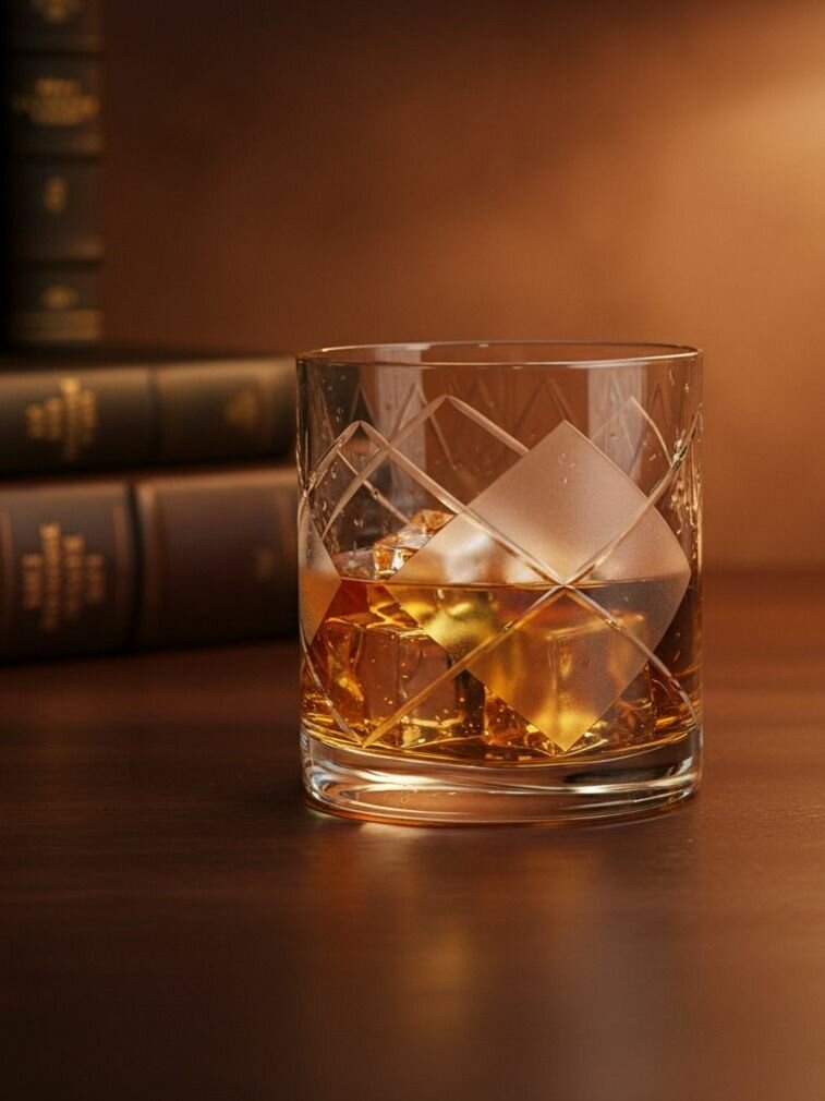 Бокалы (2шт) хрустальное стекло для виски REGATA 280 мл. STENOVA HOME