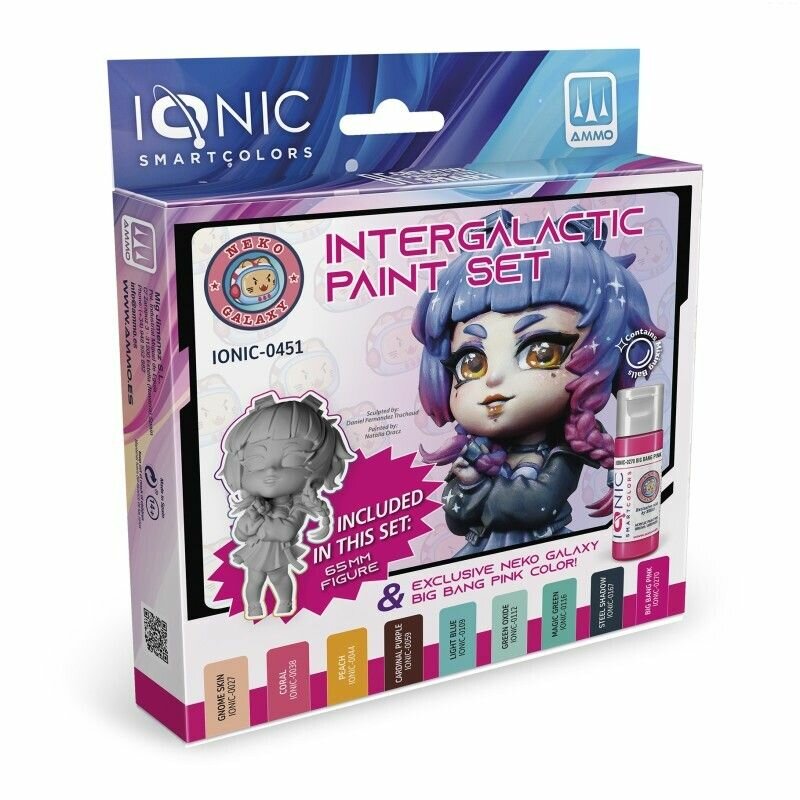 Набор акриловых красок IONIC Smart Colors - Intergalactic Paint Neko Galaxy Set