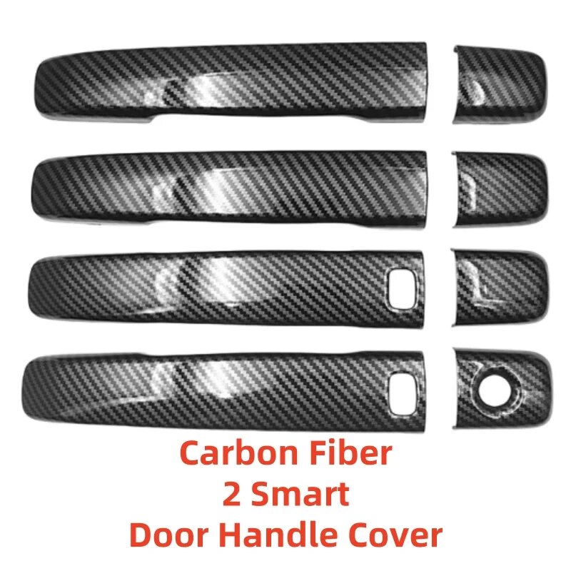 Карбоновая дверная ручка, накладка, хромированная модификация автомобиля, аксессуары Carbon 2 Smart
